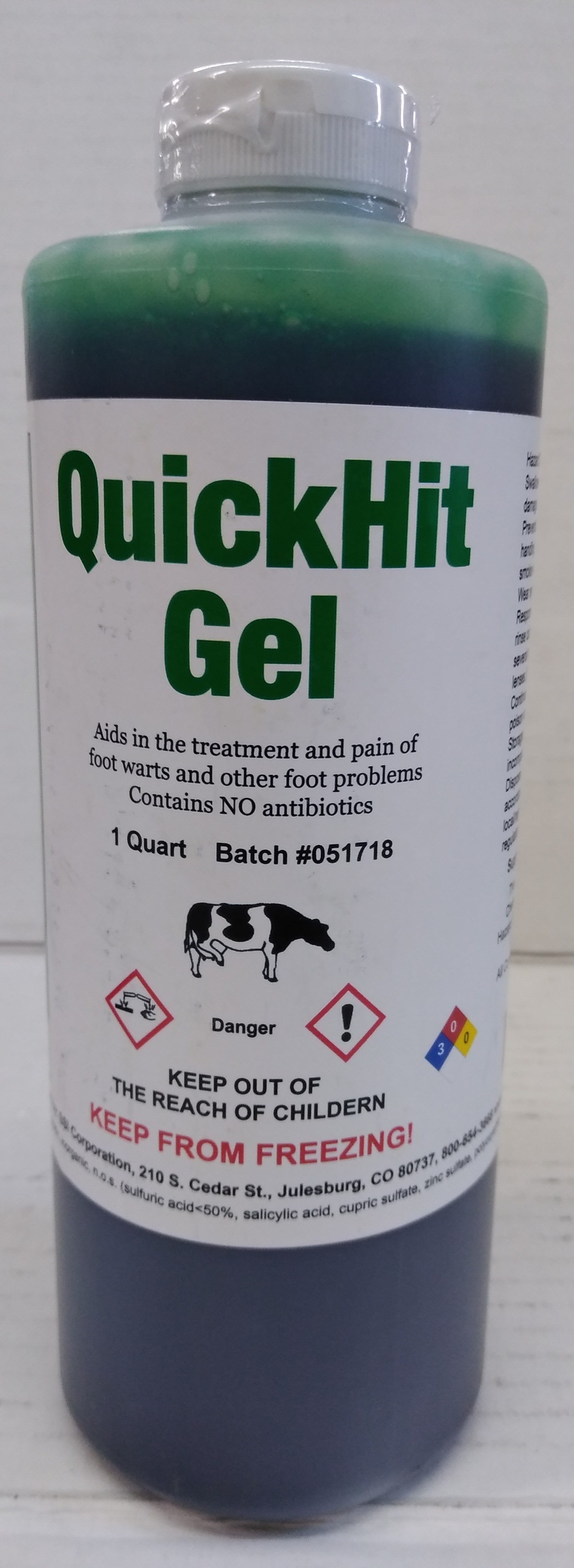 Quick Hit Gel 32 OZ - Huber's Animal Health