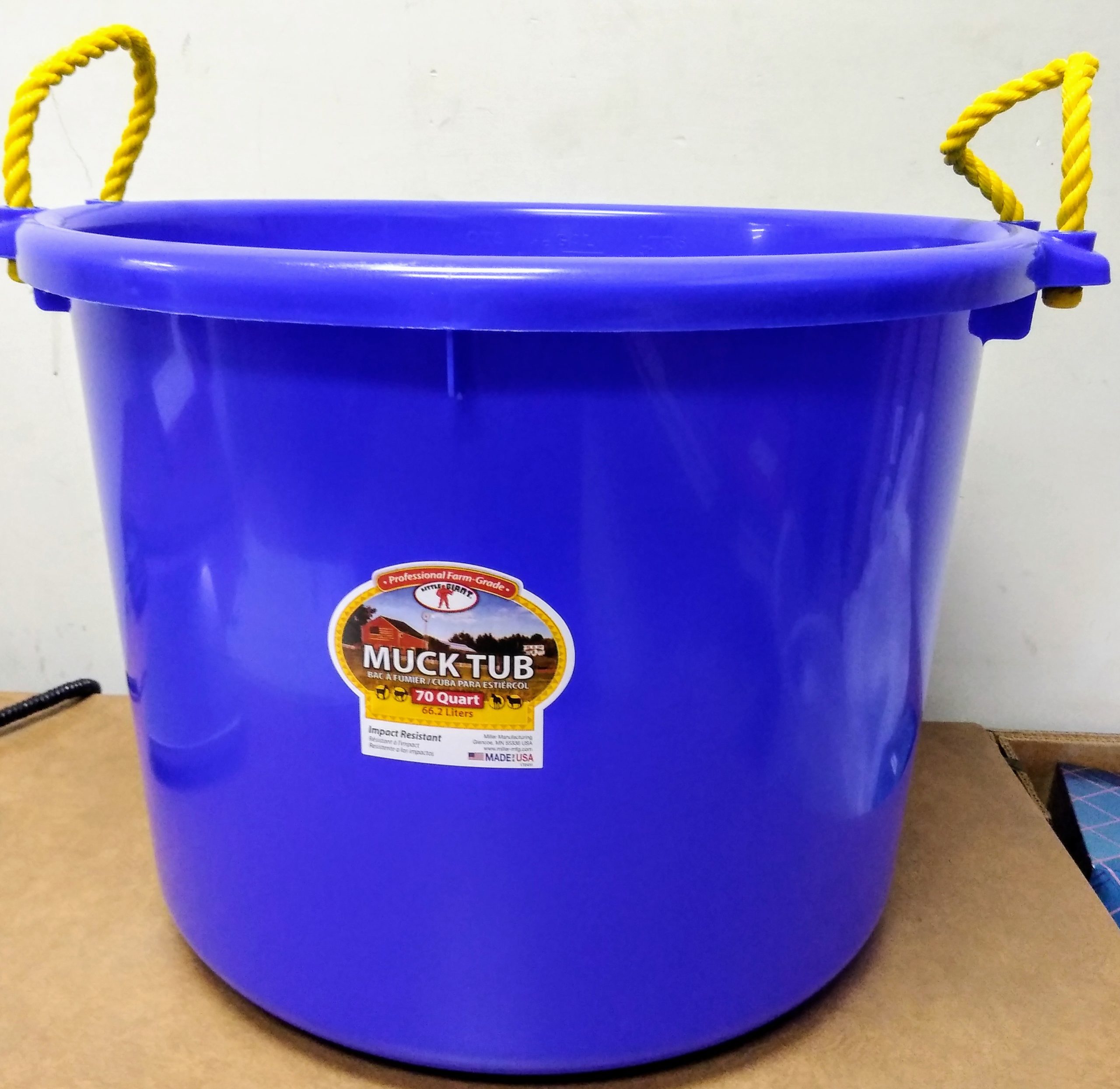 Multi Use Muck Tub 70 Quart Blue