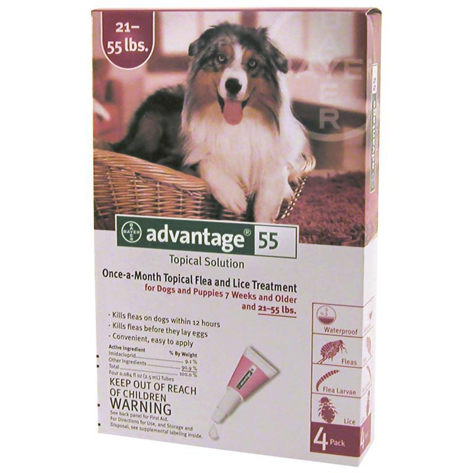Advantage II For Dogs 21-55 LB 4 Pack - Huber's Animal Health