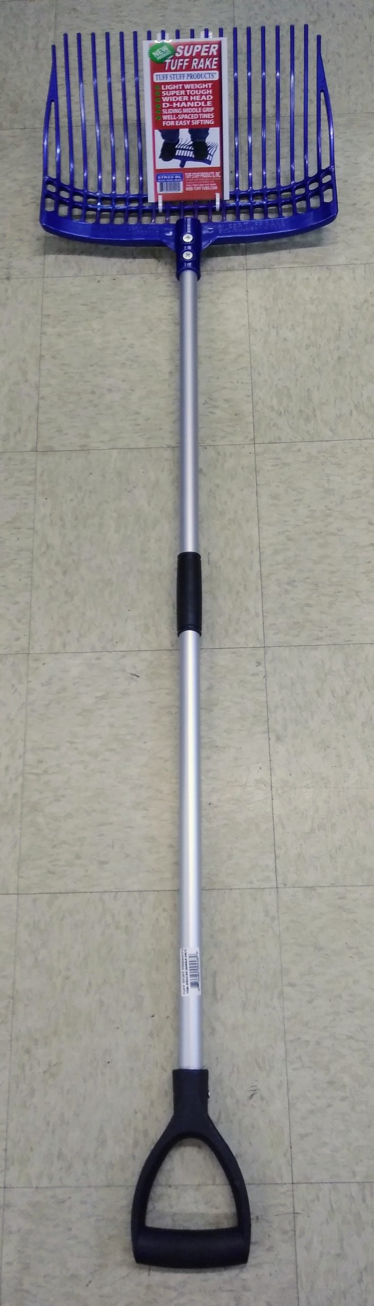 Super Tuff Rake/Fork Blue Complete - Huber's Animal Health