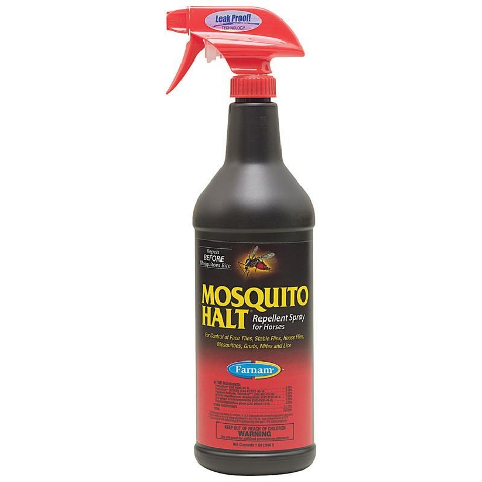 Mosquito Halt Spray For Horses 32 OZ - Huber's Animal Health