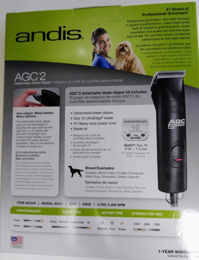 Andis Clipper AGC2 With #10 Blade