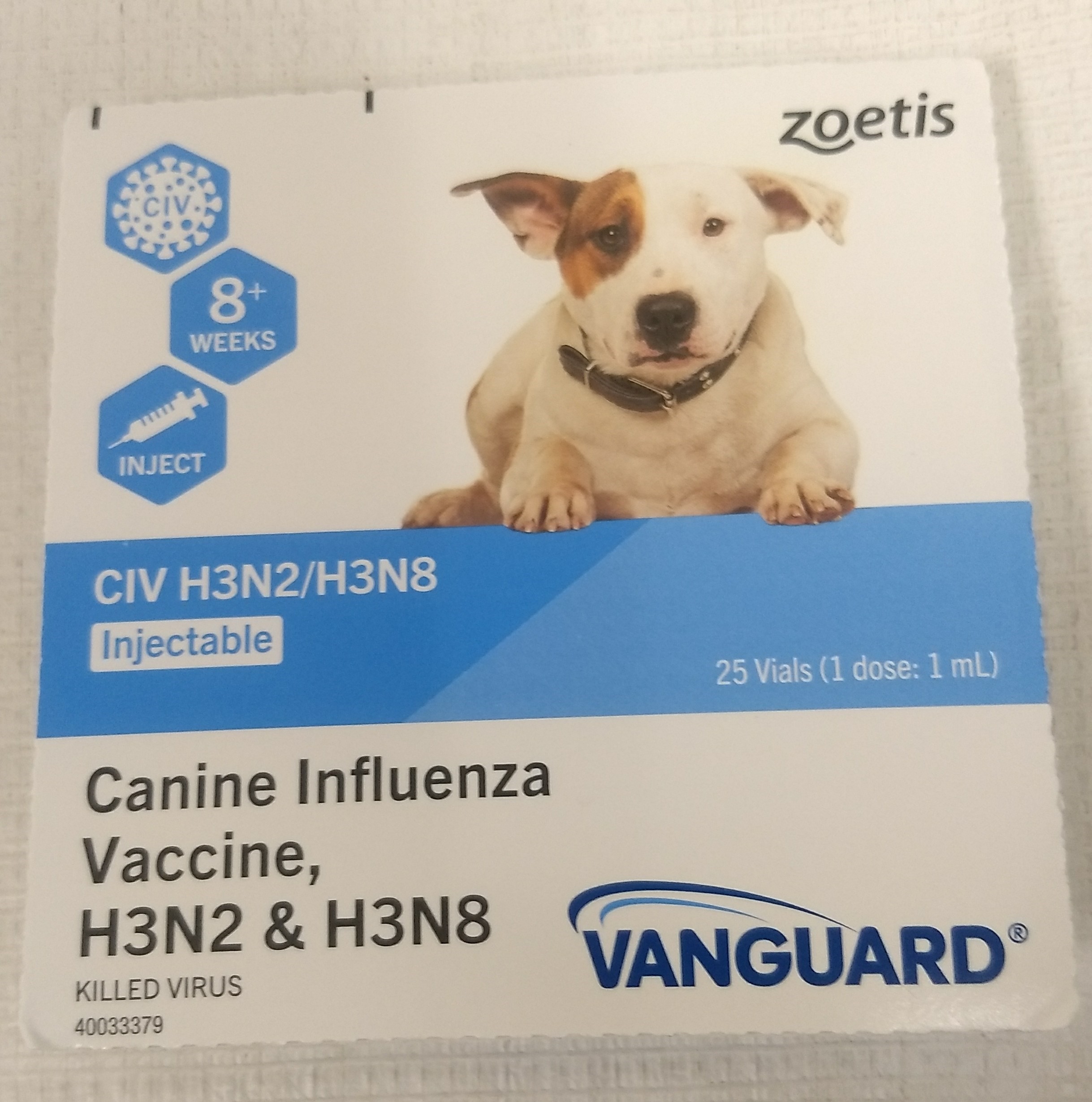 Canine Influenza Vaccine CIV H3N2/H3N8