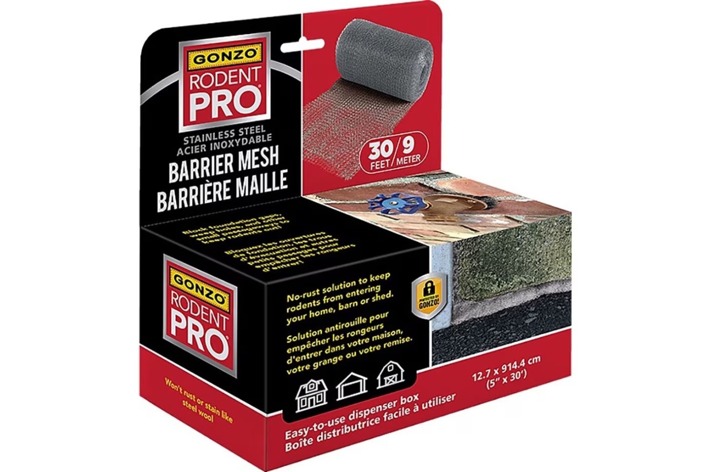 Rodent Pro Barrier Mesh 5" X 30' - Huber's Animal Health