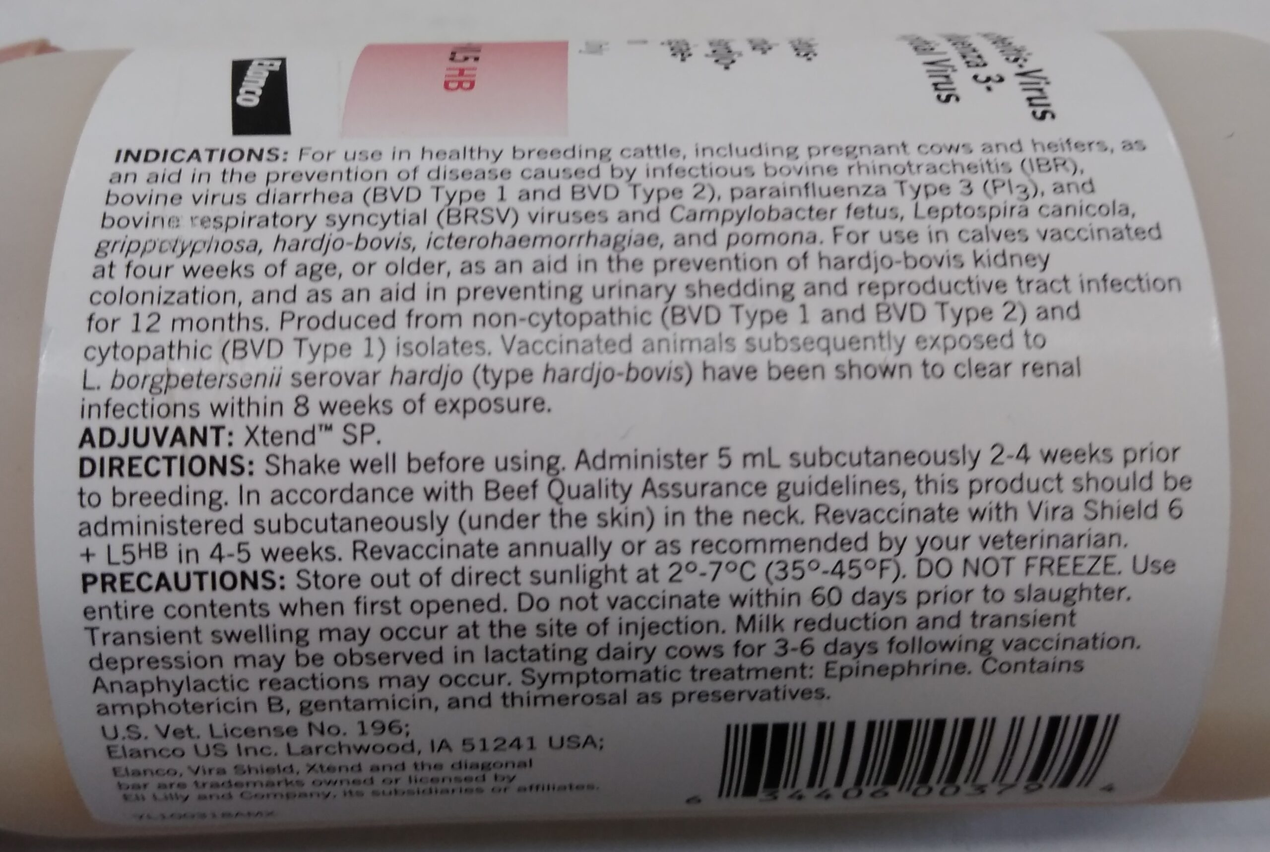 Vira Shield 6+VL5 HB 50 Dose - Huber's Animal Health
