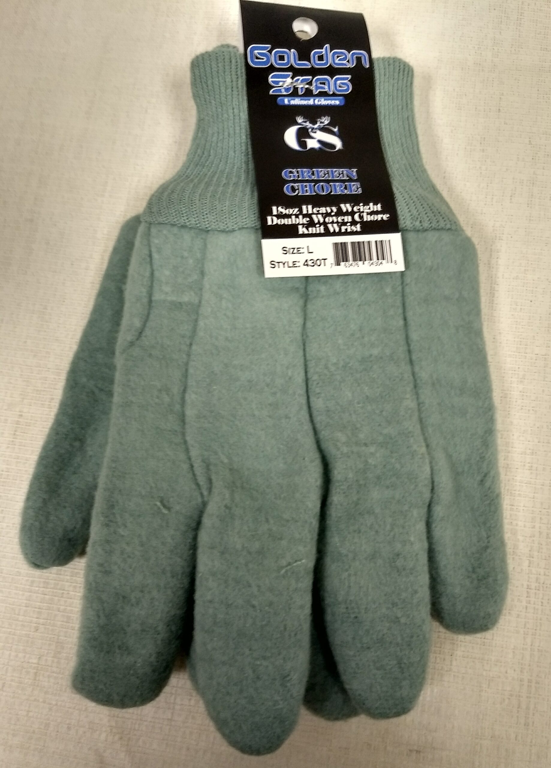 Green Chore Glove 18oz: Warm and Durable Work Gloves