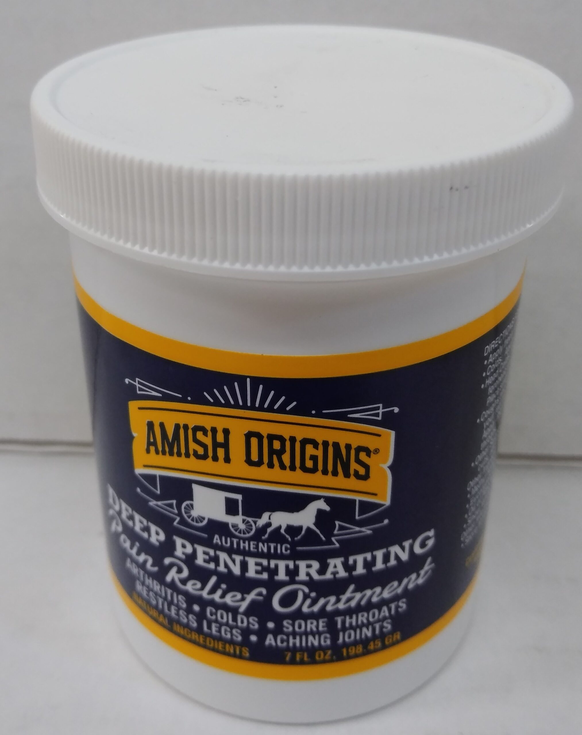 Amish Origins Unkers Salve - Ointment Cream for Pain Relief