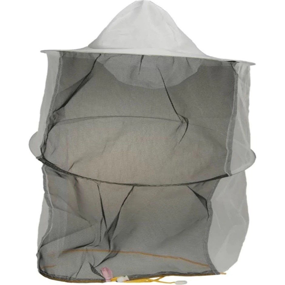 BeeKeeping Veil With Hat White - Huber's Animal Health