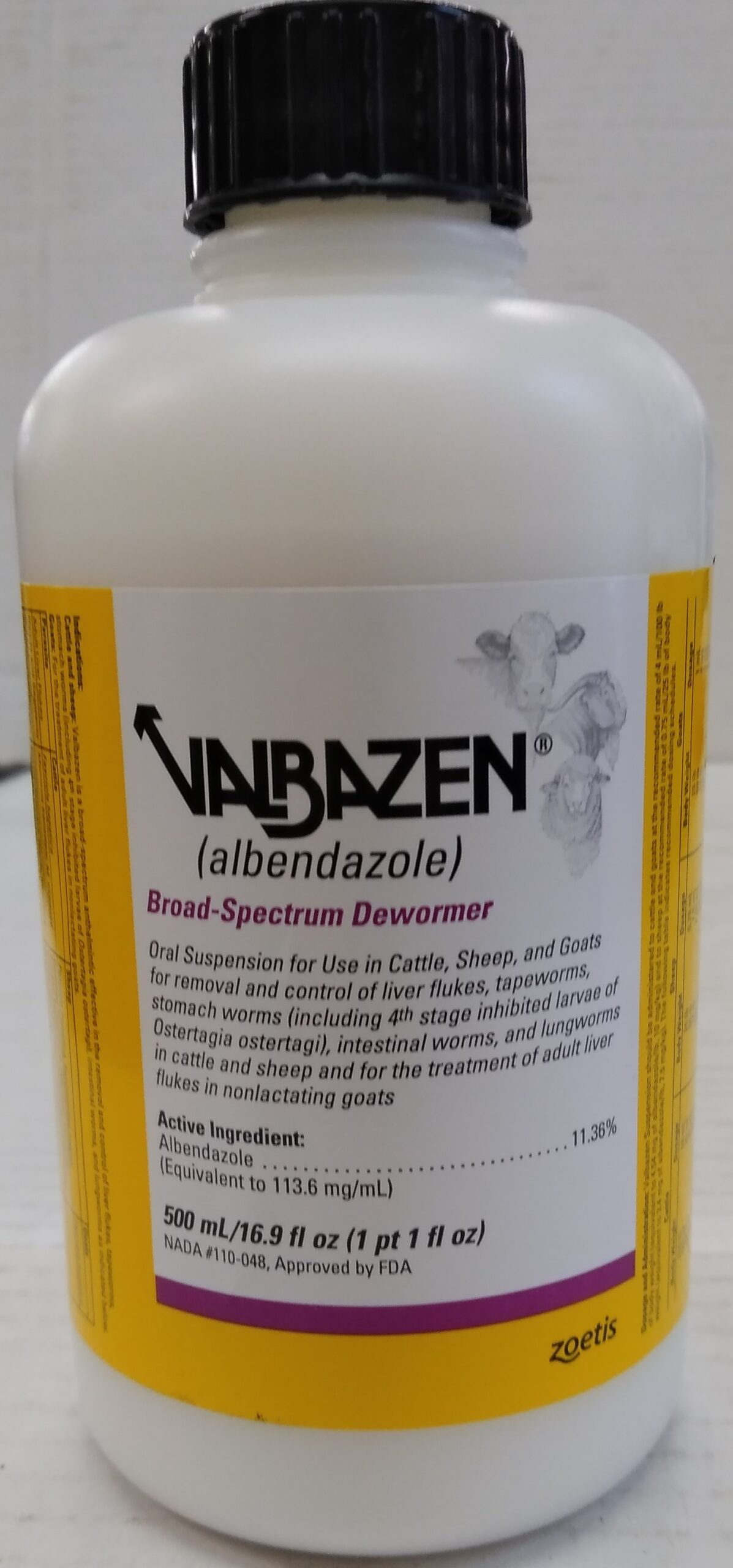 Valbazen 500 ML - Huber's Animal Health