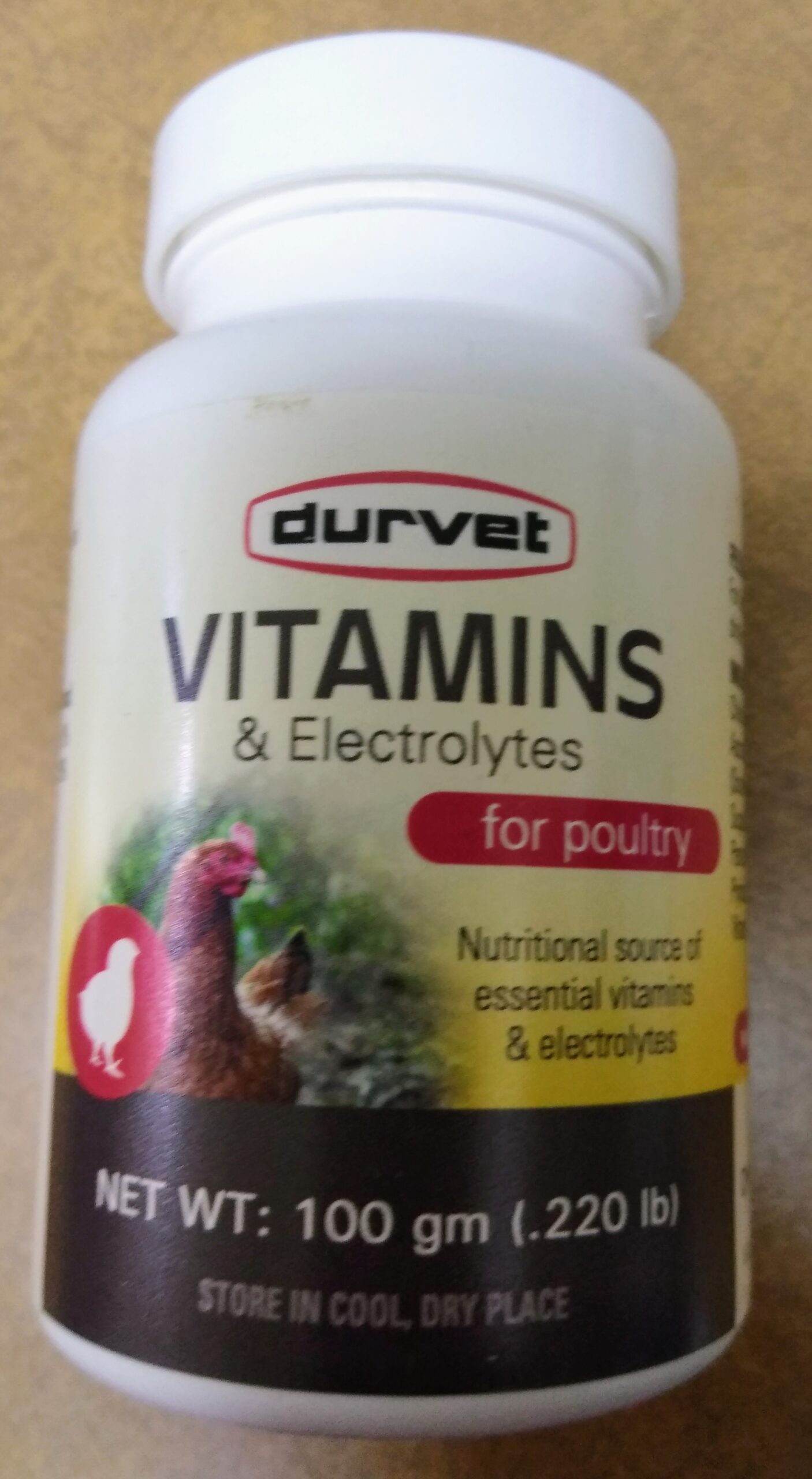 Vitamins & Electrolytes F/ Poultry 100 GM - Huber's Animal Health