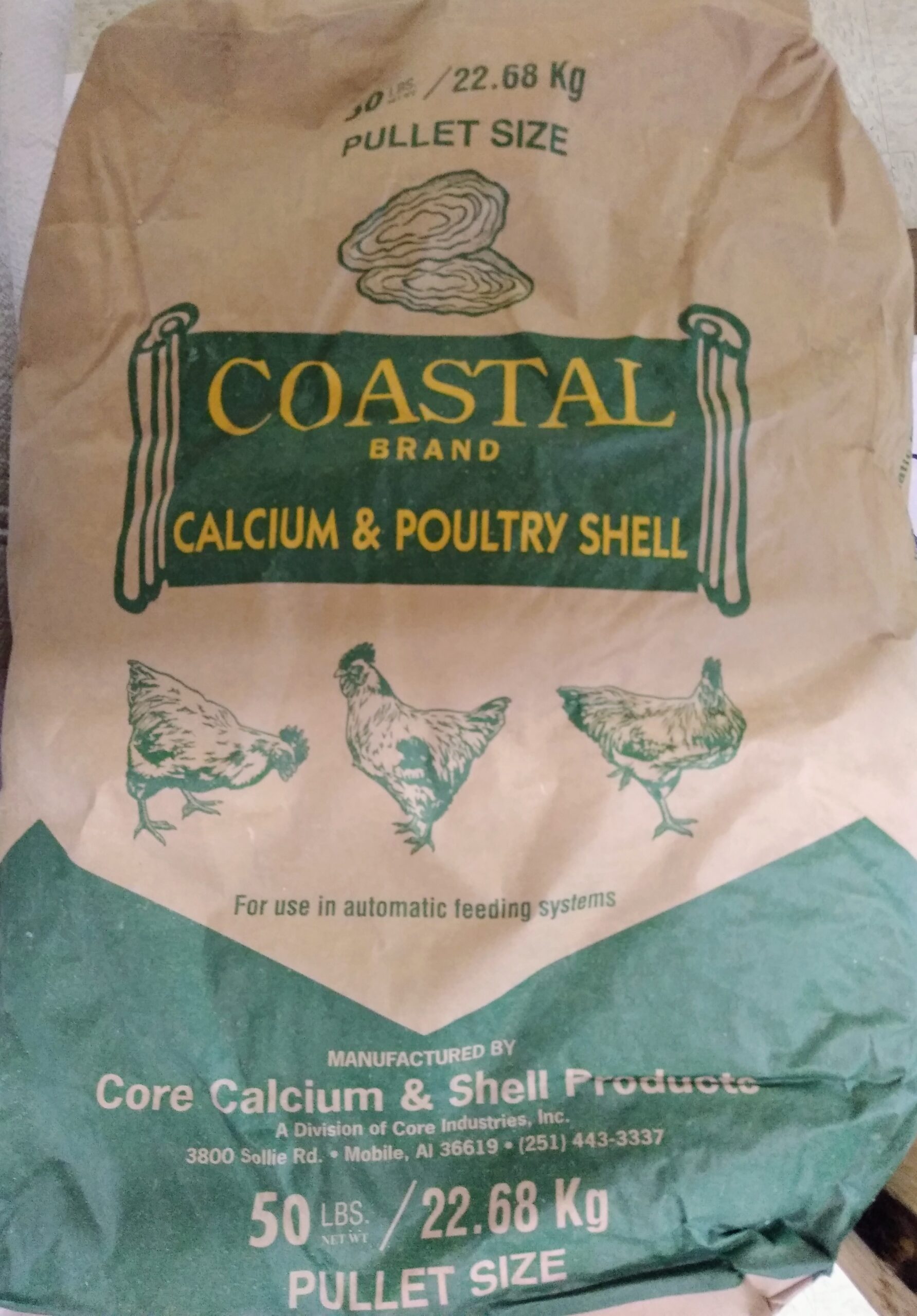 Coastal Oyster Shell 50 LB - Huber's Animal Health