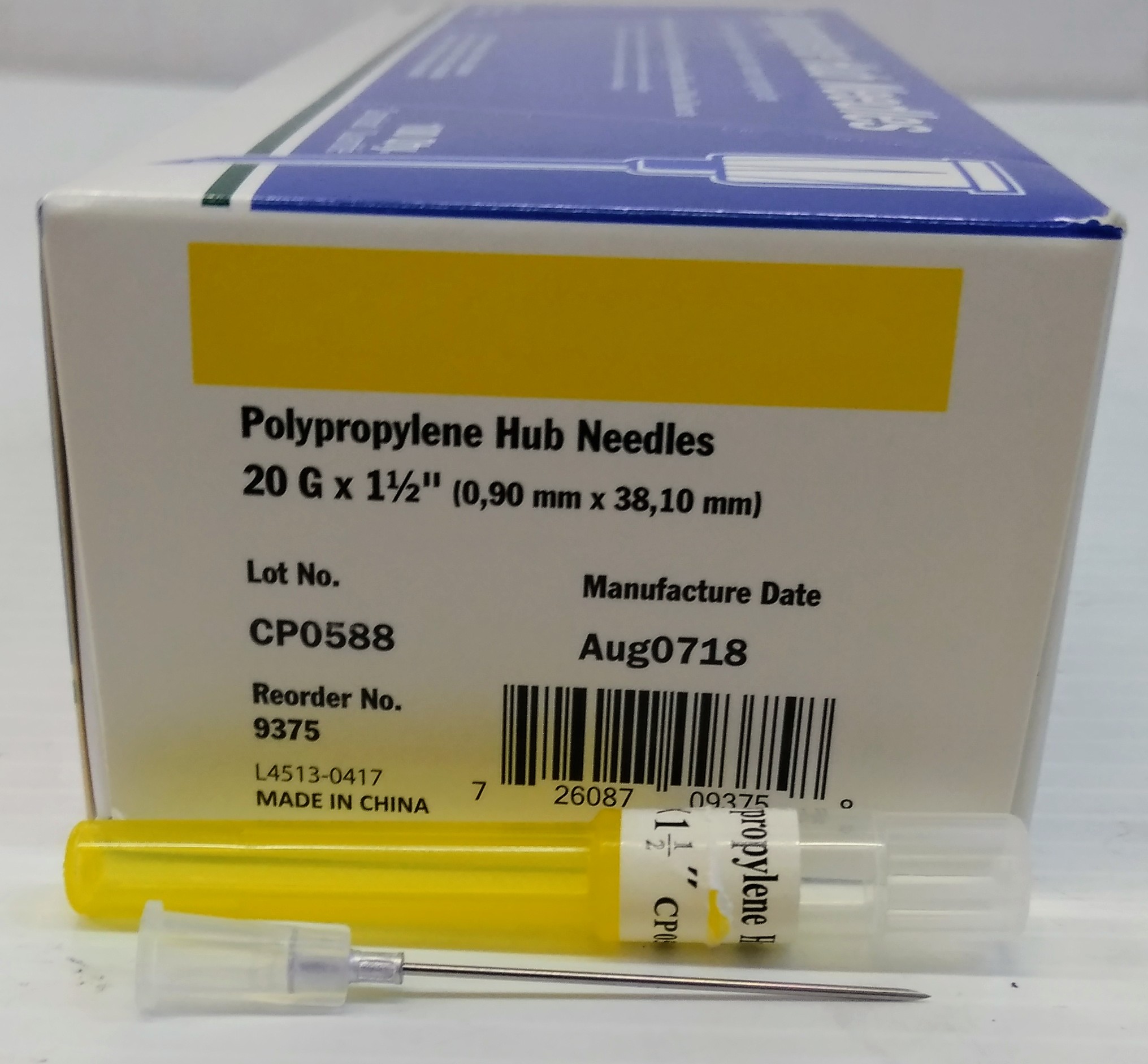 Needle 20 Gauge X 1 1/2" Poly Hub - Huber's Animal Health