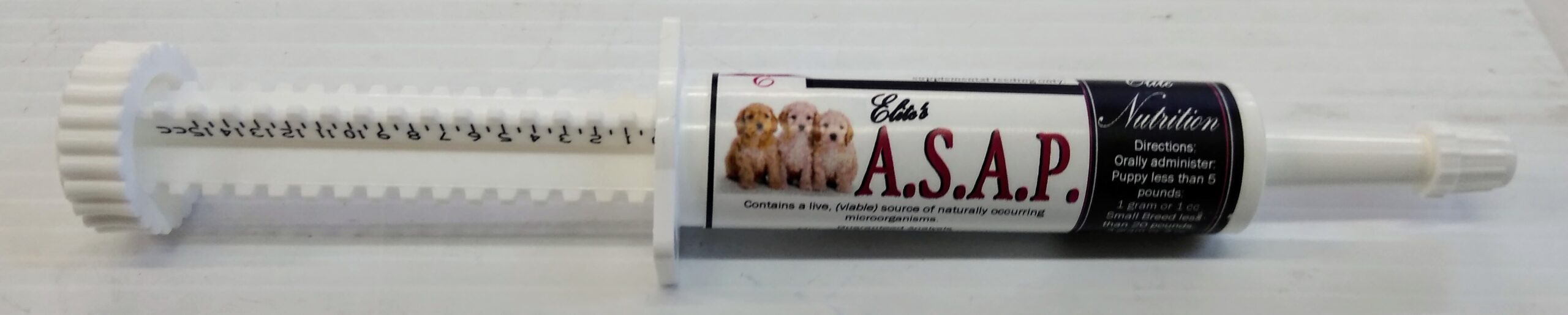 ASAP Tube Puppy Elite 12 Gram - Huber's Animal Health