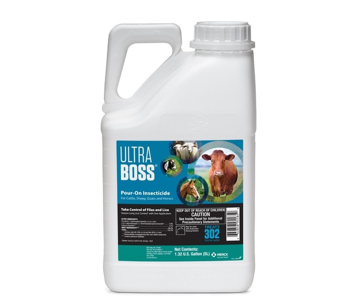Ultra Boss Pour-On Insecticide Gallon: Livestock Protection