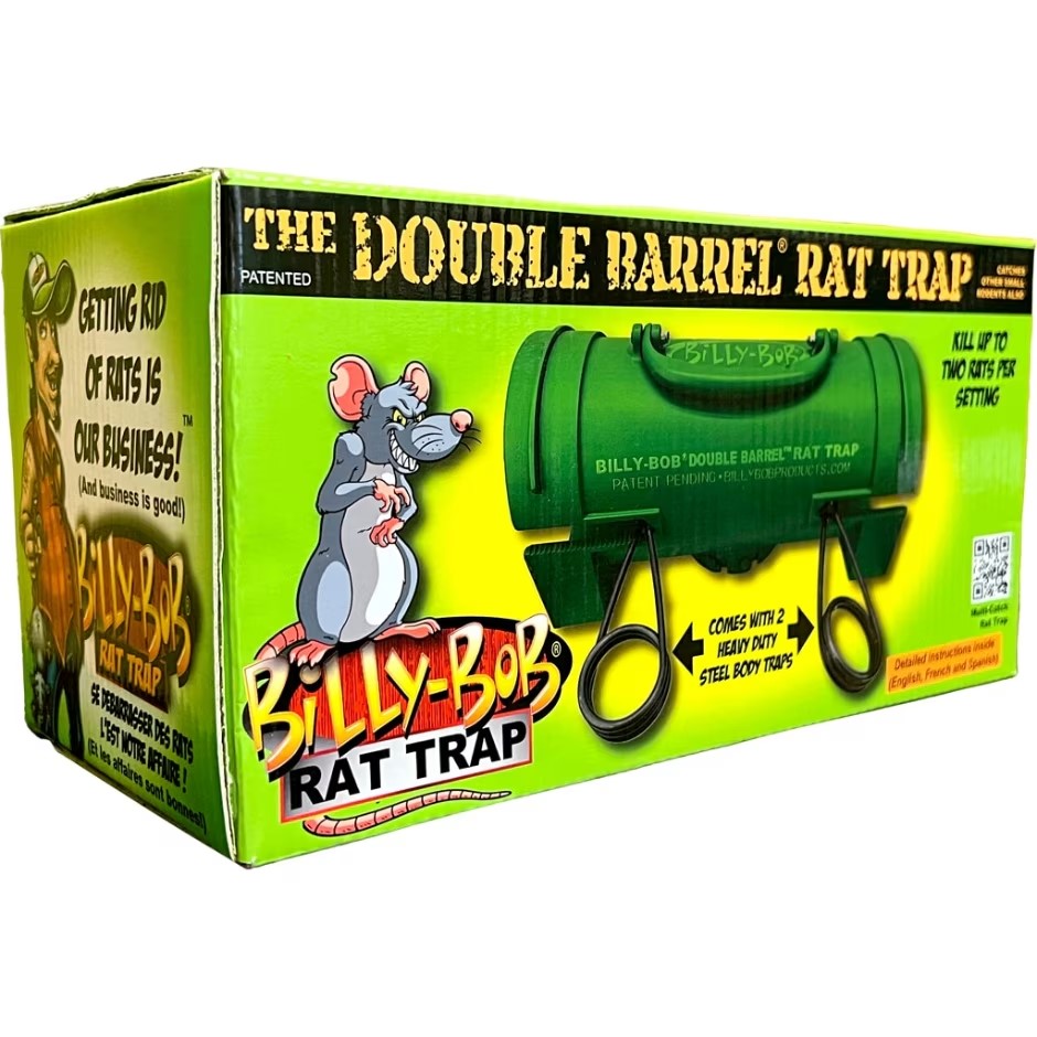 Billy Bob Double Barrel Rat Trap - Huber's Animal Health