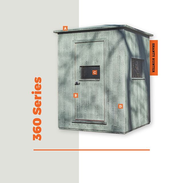 Shanty Hunter V Blind, 360 Hunting Blinds - Huber's Animal Health