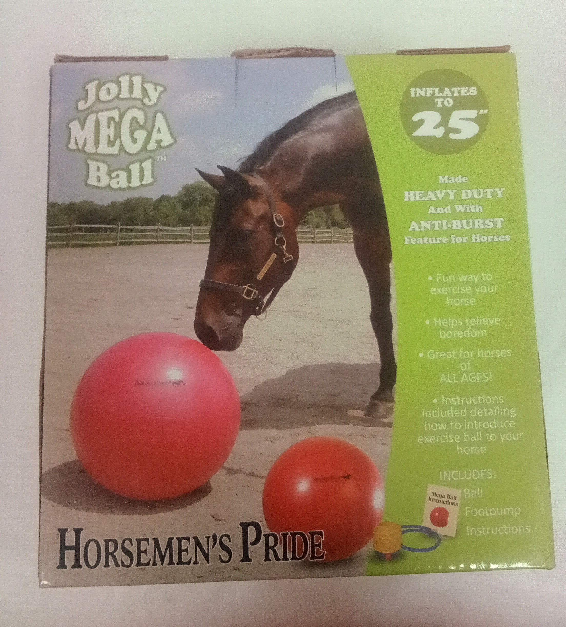 Jolly Mega Ball F/ Horses 25" 425 - Huber's Animal Health
