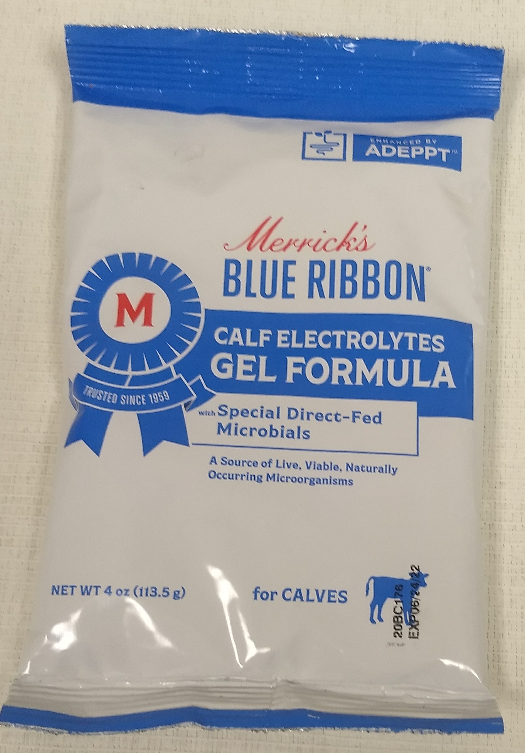 Blue Ribbon Electrolytes Gel 4 OZ - Huber's Animal Health
